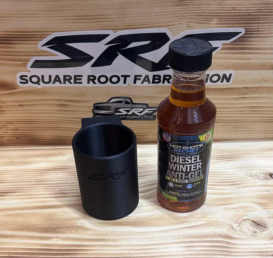 Magnetic Bed Mounted Fuel Treatment Bottle Holder – Square Root Fab