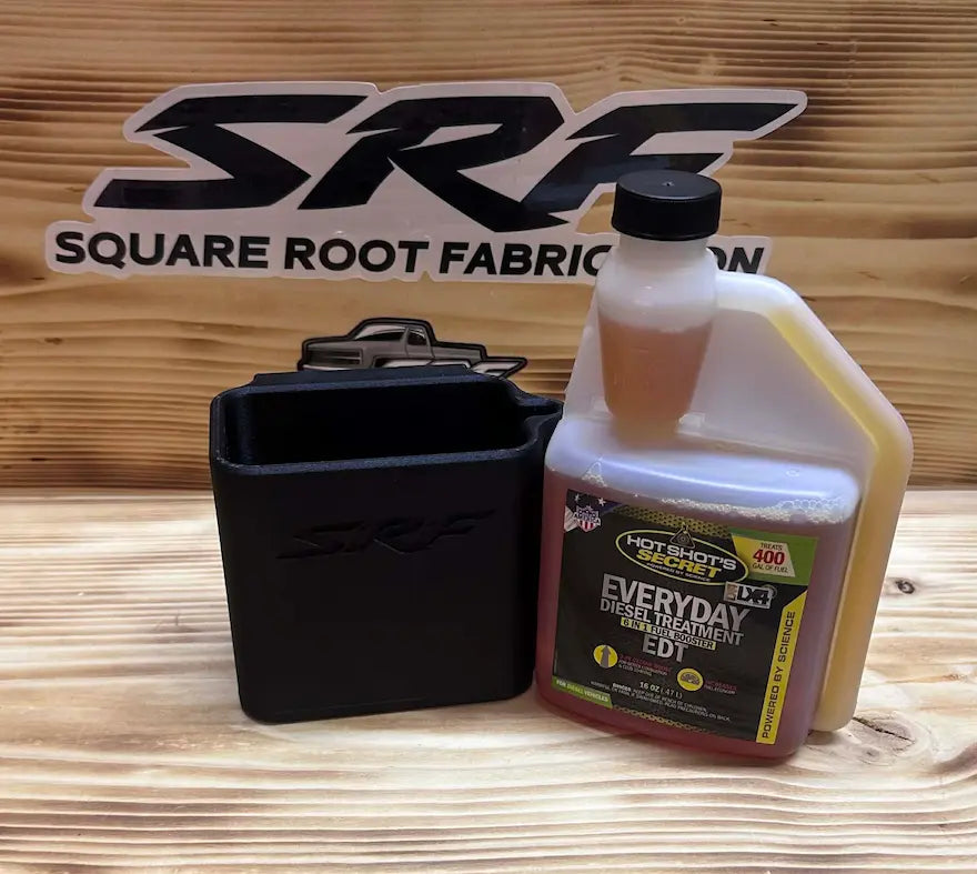 Magnetic Bed Mounted Fuel Treatment Bottle Holder – Square Root Fab